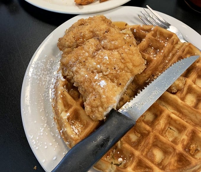 Chicken and waffles: the breakfast-lunch hybrid that proves some of history's greatest innovations happened by delicious accident.