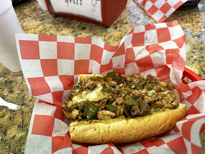 The chicken cheesesteak proves that beef isn't the only protein that can achieve sandwich greatness in this Titusville treasure.
