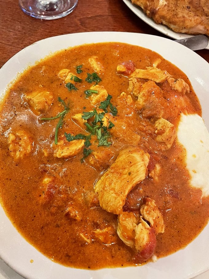 Chicken paprikash that would make any Hungarian grandmother nod in approval. That sauce deserves its own fan club and merchandise line.