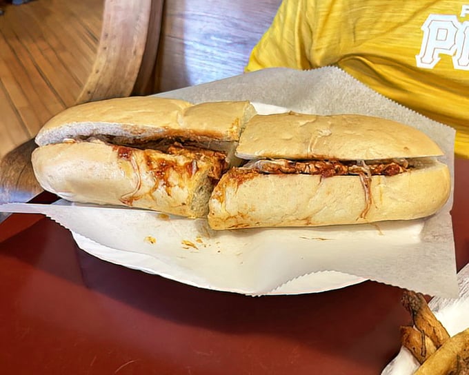 The sandwich equivalent of a warm hug&mdash;chicken parmesan nestled in fresh bread with cheese melting like an Italian sunset. Nonna would approve.