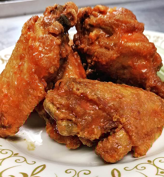 Wings that don't need fancy descriptions&mdash;just perfectly crispy, saucy satisfaction that will have you licking your fingers shamelessly.