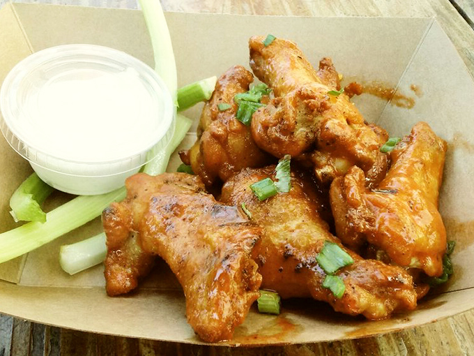 Buffalo wings that make you wonder if chickens secretly dream of being this delicious in their afterlife.