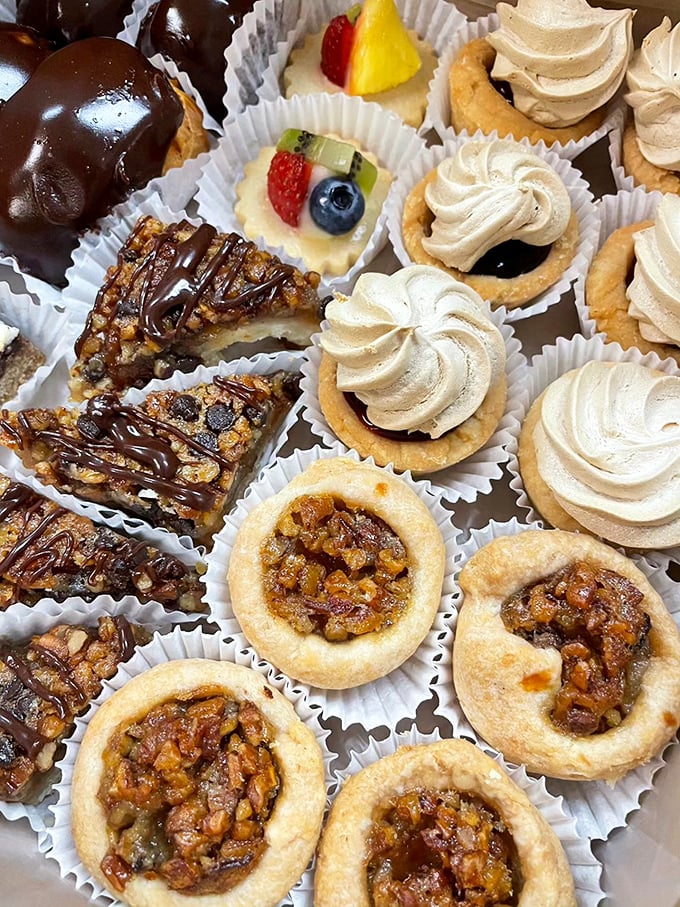 These mini pecan tarts and cream-filled delights aren't just desserts &ndash; they're edible art pieces that somehow taste even better than they look.