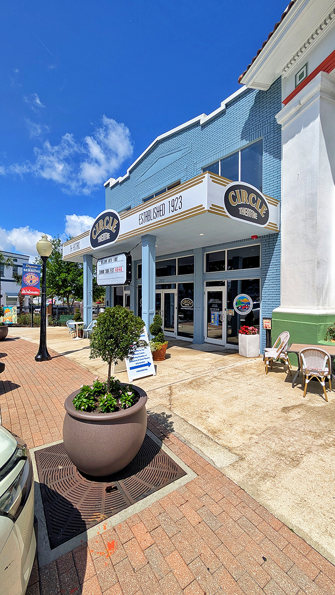 Circle Theatre's vintage marquee promises entertainment that won't require a second mortgage to afford the tickets.