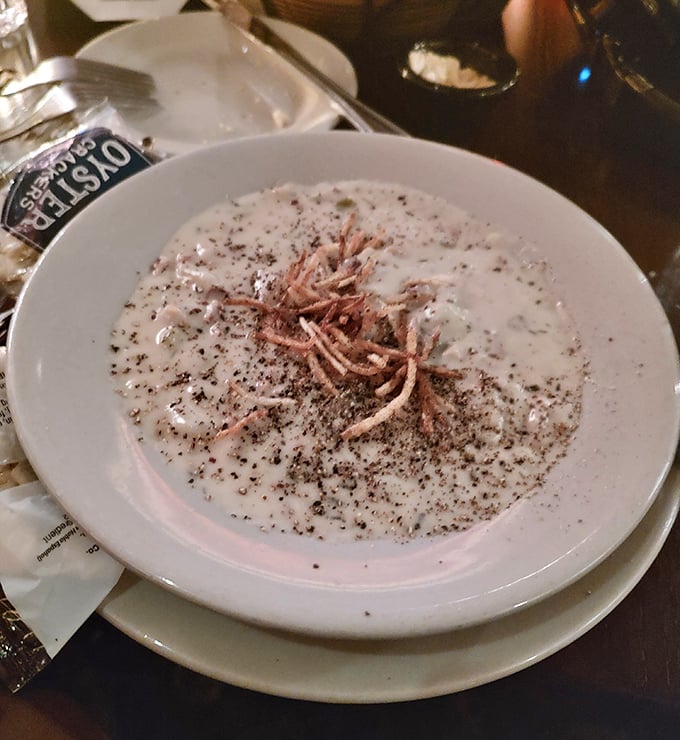 Creamy clam chowder that warms the soul and prepares your palate for greatness.