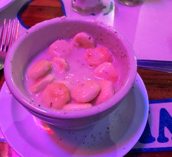 Chunks of seafood swimming in creamy broth&mdash;this isn't just soup, it's an underwater expedition for your taste buds. Worth every calorie.