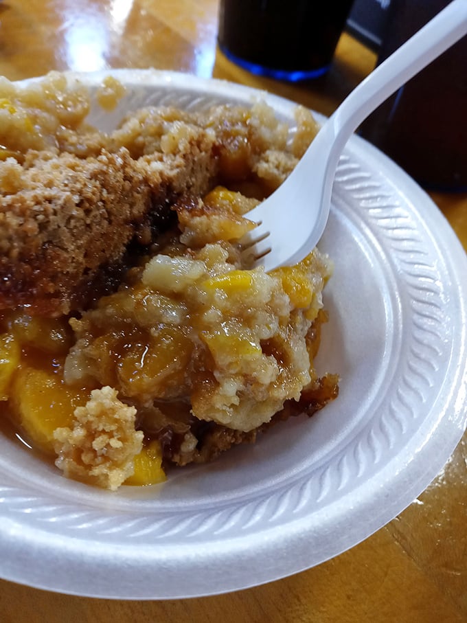 Peach cobbler that captures summer in a spoonful. The perfect marriage of fruit and buttery crust that would make your grandmother both proud and jealous.