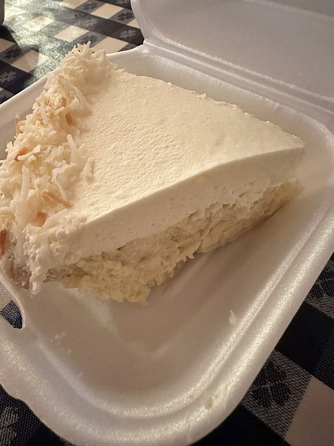 Coconut cream pie so ethereal it should come with a warning label: "May cause spontaneous sighs of contentment."
