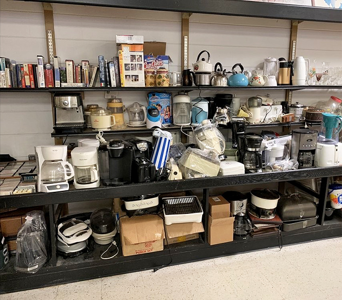 Pots and pans that have cooked more family dinners than your mother's kitchen, ready for an encore performance.