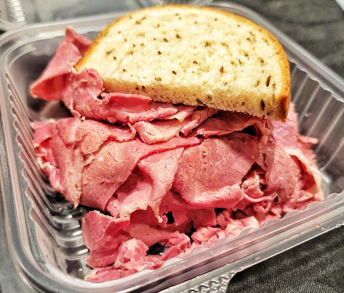 The corned beef sandwich comes with its own gravitational pull, drawing in hungry diners from across the Midwest.