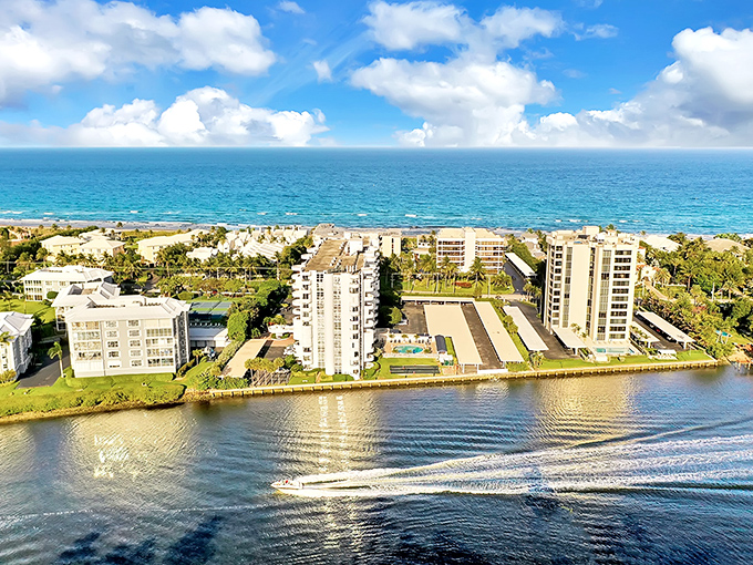 Waterfront living reaches its pinnacle where the Intracoastal meets the Atlantic, offering views that make even jaded New Yorkers pause in appreciation.