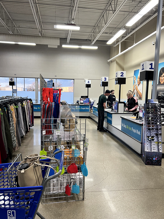 The checkout area&mdash;where hopeful treasures meet their new owners and staff members send them off to their second lives.