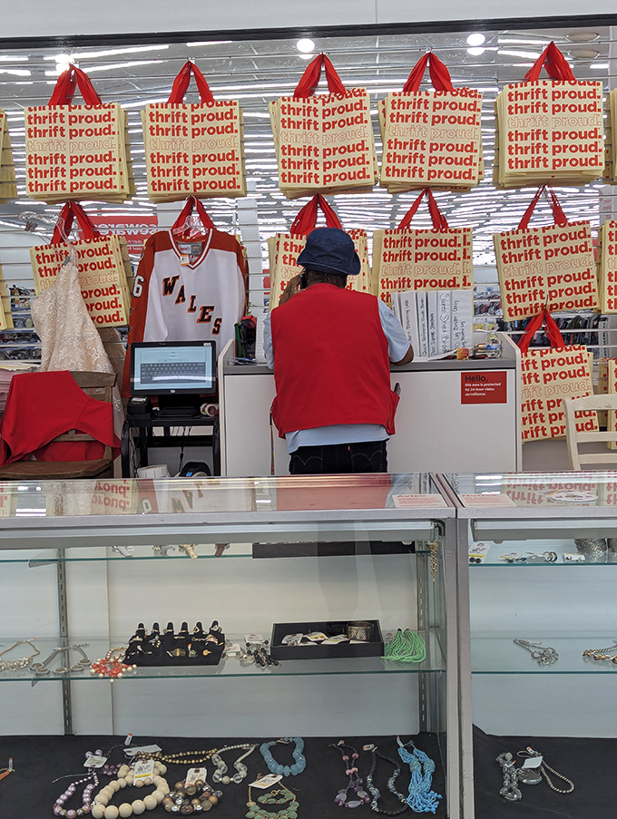 Thrift Proud isn't just a slogan&mdash;it's a lifestyle statement. These reusable bags carry both purchases and environmental virtue.