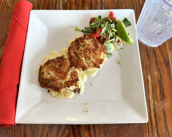 These golden crab cakes aren't just appetizers&mdash;they're edible love letters from the sea, perfectly browned and ready for their close-up.