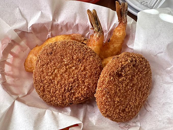 These golden-brown crab cakes and plump prawns aren't just seafood &ndash; they're edible proof that Fresno might secretly have an ocean we don't know about.