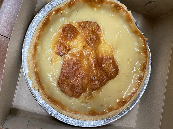 Cream pie that defies gravity and good sense&mdash;a cloud-like creation that makes you wonder if angels moonlight as pastry chefs.