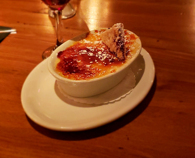 Cr&egrave;me br&ucirc;l&eacute;e with a crackling sugar top that makes that satisfying "tap-tap" sound&mdash;nature's most perfect percussion instrument for dessert lovers.