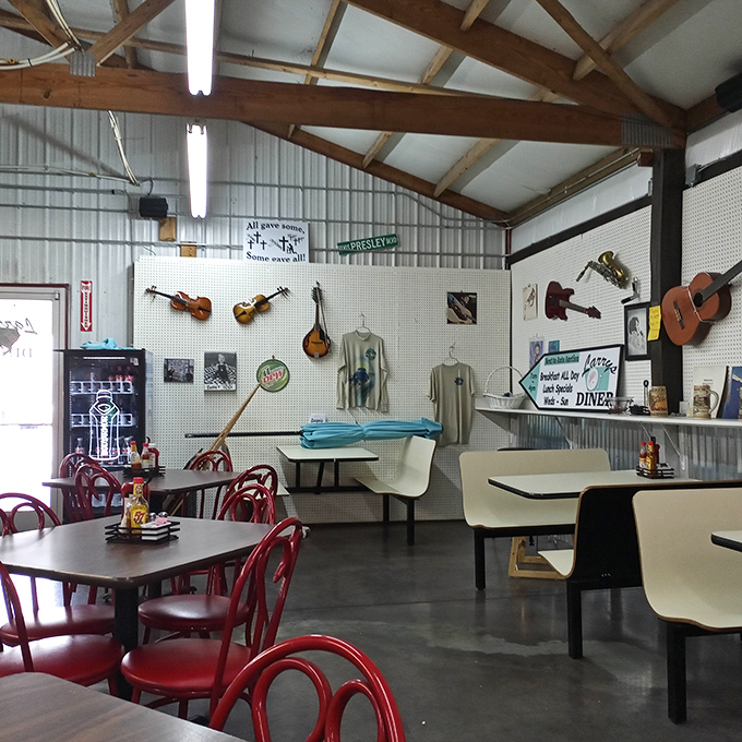 The market's dining area doubles as a mini music museum, where you can fuel up while surrounded by Tennessee's musical heritage.