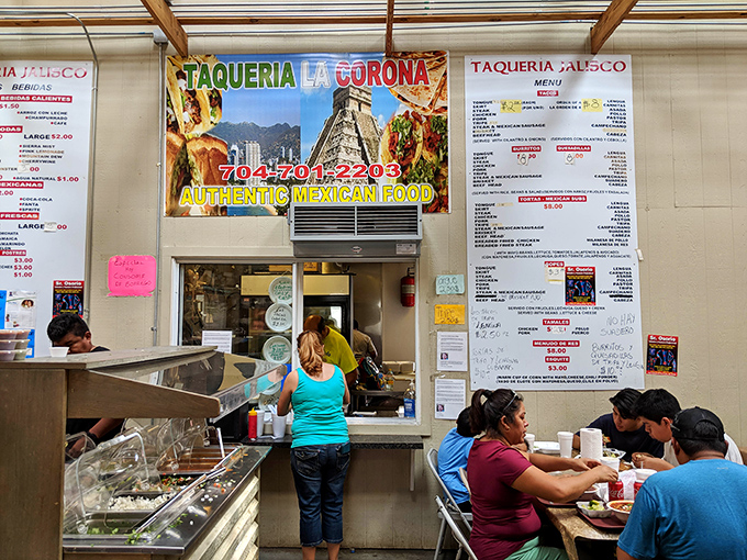 Taqueria La Corona serves up authentic Mexican fare, because nothing fuels serious treasure hunting like proper sustenance.