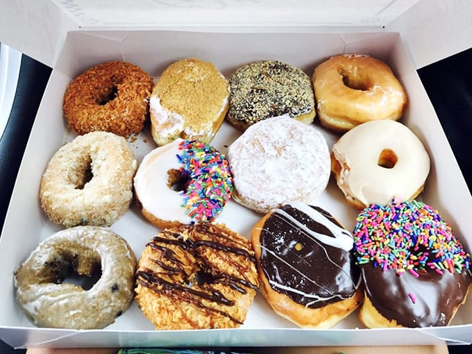 This donut box contains more happiness than a lottery ticket &ndash; and the odds are way better.