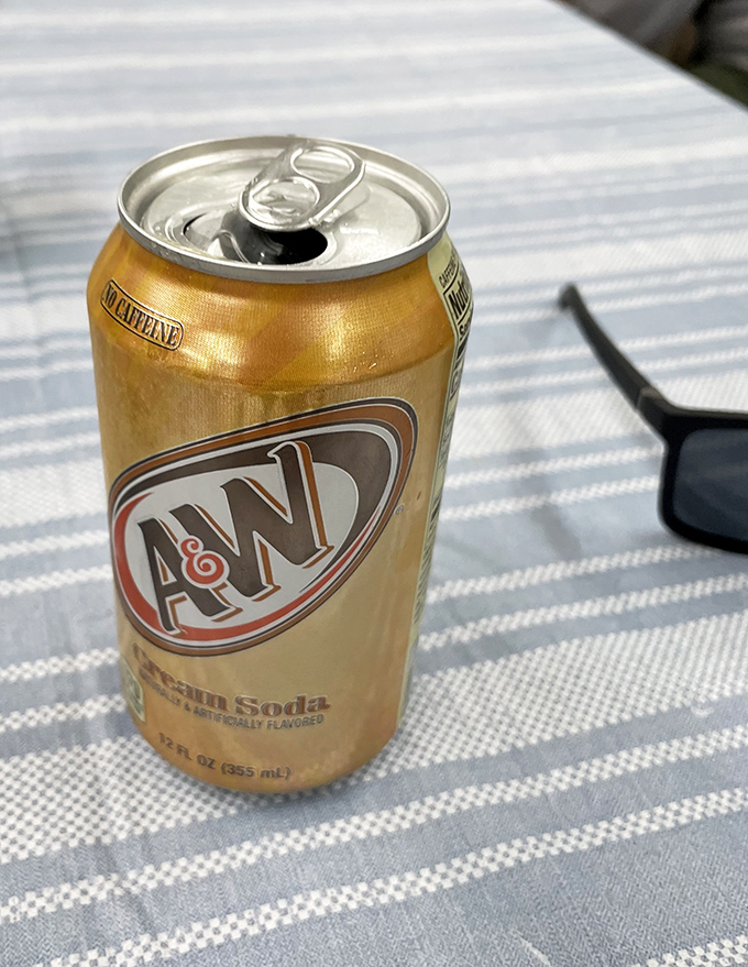 An ice-cold A&W cream soda&mdash;the unofficial beverage of nostalgic road trips and country store pit stops. Some pleasures never need upgrading.