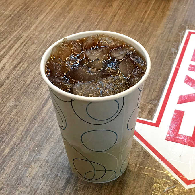 Even the beverages at Dutch Haven come with a side of nostalgia, served in paper cups that let the flavors take center stage.