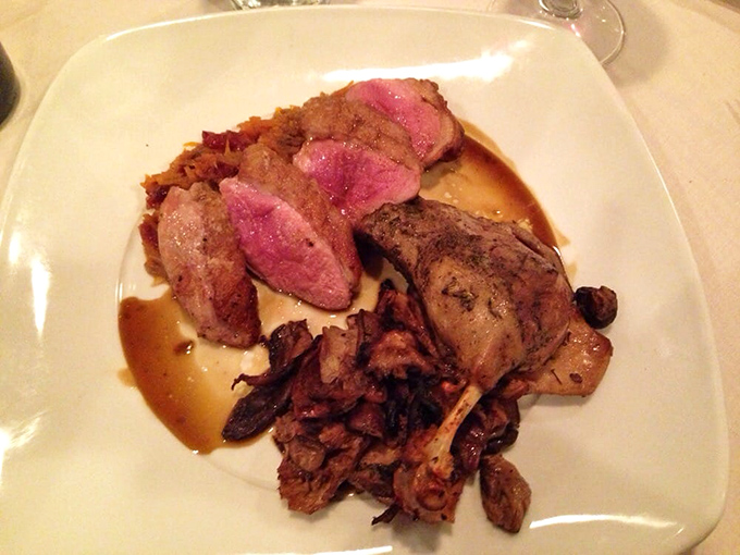 Duck breast so beautifully prepared it deserves its own spotlight on the culinary stage tonight.