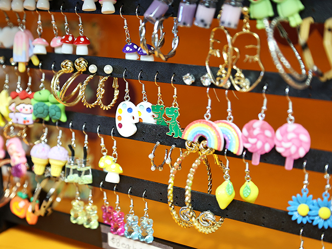 Tiny edible-looking treasures that won't expand your waistline! These playful earrings bring joy without the calories.