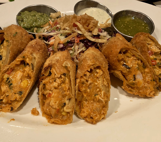 These aren't your average egg rolls &ndash; they're what happens when culinary wanderlust meets comfort food. Crispy outside, flavor explosion inside.