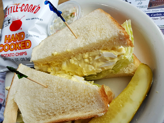 Sometimes the simplest pleasures pack the biggest punch, like this egg sandwich that knows exactly what it's supposed to do.