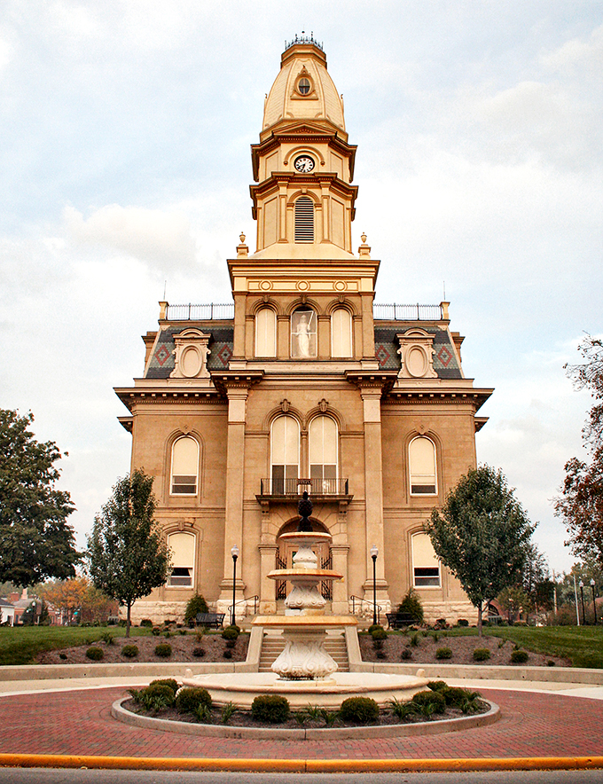 The Logan County Courthouse doesn't just house local government&mdash;it serves as Bellefontaine's architectural crown jewel, complete with a tower that commands attention.