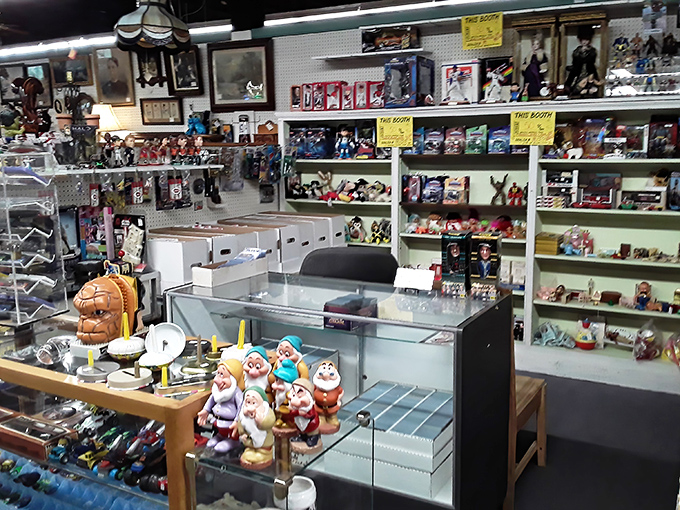 A toy collector's fever dream come to life. Those Seven Dwarfs figurines aren't just Disney memorabilia&mdash;they're childhood memories with price tags attached.