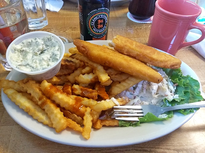 When a diner does fish and fries this golden and crispy, you start to wonder if they've been holding out on their true culinary superpowers.