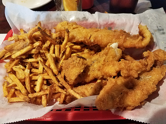 Fish so perfectly fried it makes you wonder if the chef has some secret pact with Neptune himself.
