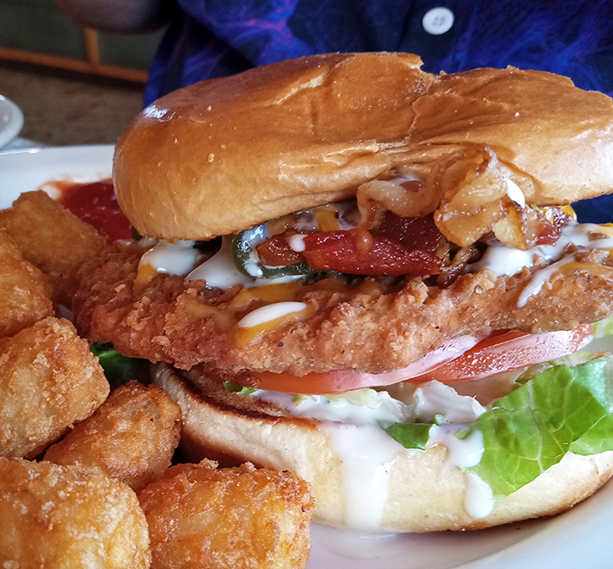 When a sandwich requires this much structural engineering to contain its delicious contents, you know you're in for something special.