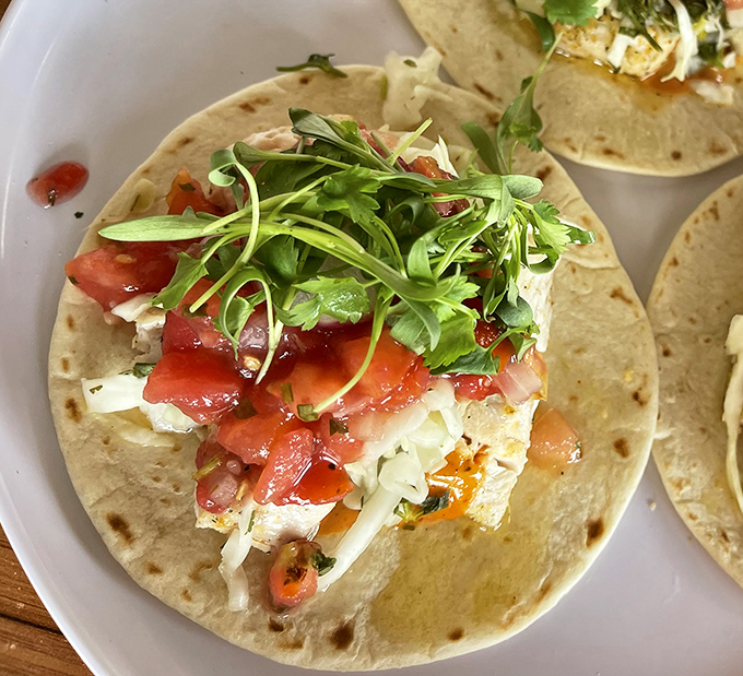 These fish tacos aren't just a meal, they're a vacation on a plate &ndash; fresh, vibrant, and begging to be paired with something cold and refreshing.