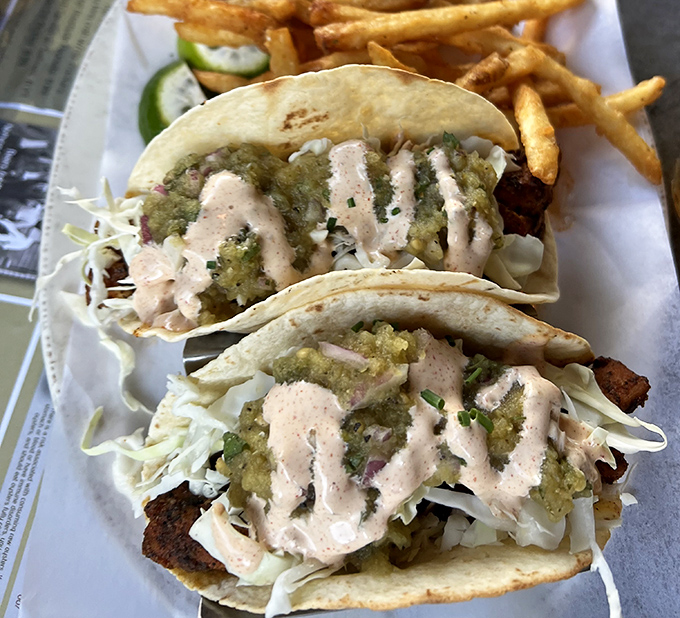 Fish tacos that make you wonder why you'd ever eat anything else &ndash; crispy, creamy, and fresh enough to make a mermaid jealous.