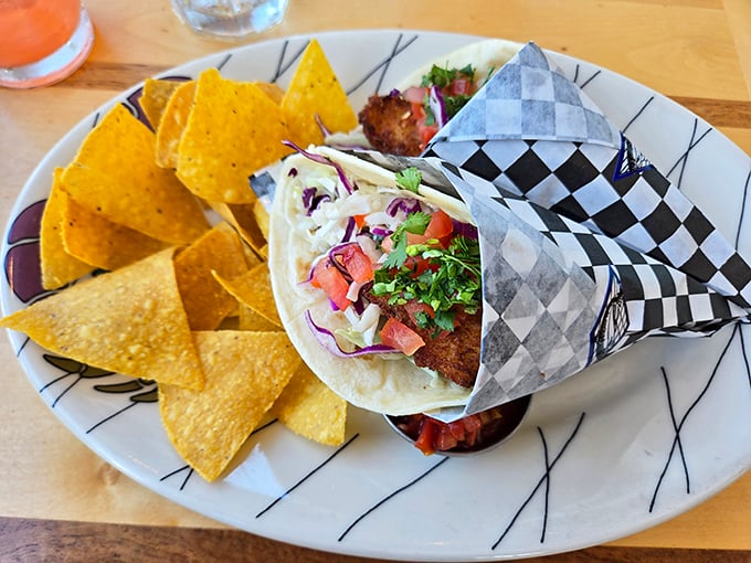 These fish tacos aren't just lunch—they're a vacation for your taste buds. The colorful slaw and blackened fish create a flavor fiesta worth celebrating.