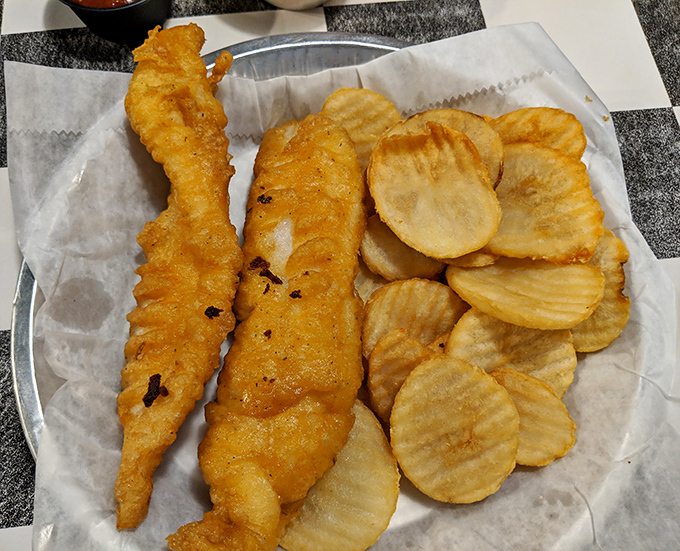 Golden-battered fish and homemade chips that would make any coastal town proud&mdash;crispy, light, and begging for a squeeze of lemon.