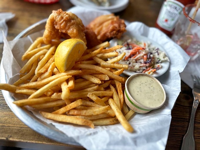 Golden fish and chips that prove some classics never go out of style, especially when done right.