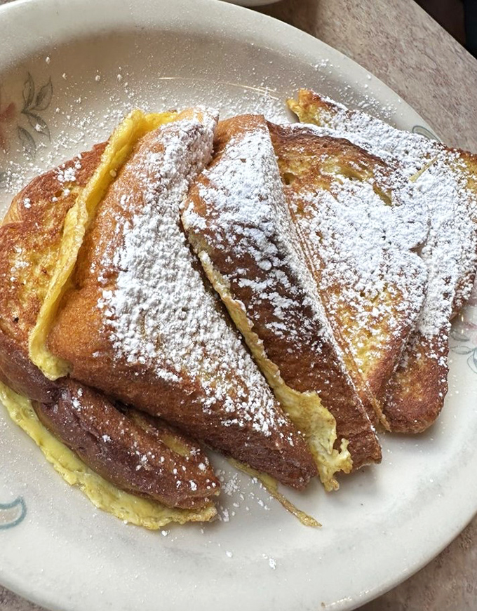 French toast dusted with powdered sugar&mdash;the breakfast equivalent of wearing a tuxedo to a backyard barbecue. Fancy, yet comfortable.