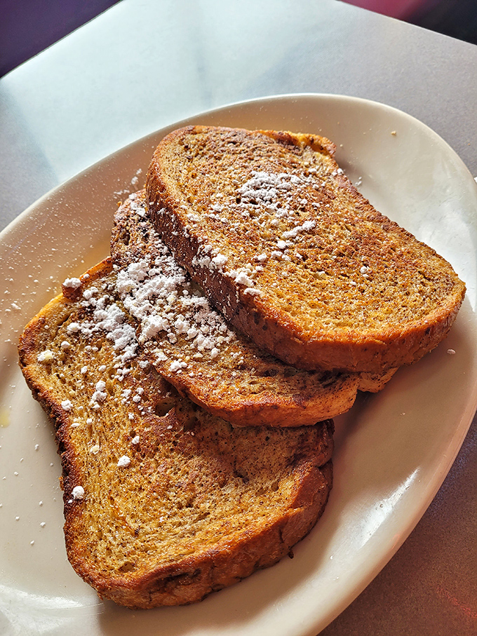 French toast dusted with powdered sugar&mdash;simple, classic, and exactly what your soul needs on a Sunday morning in Lancaster.