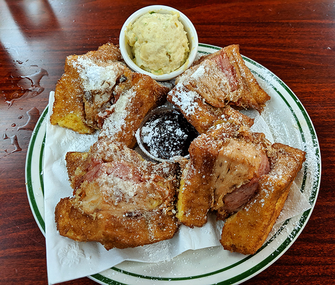 French toast so thick and custardy, it could double as a pillow for your food coma.