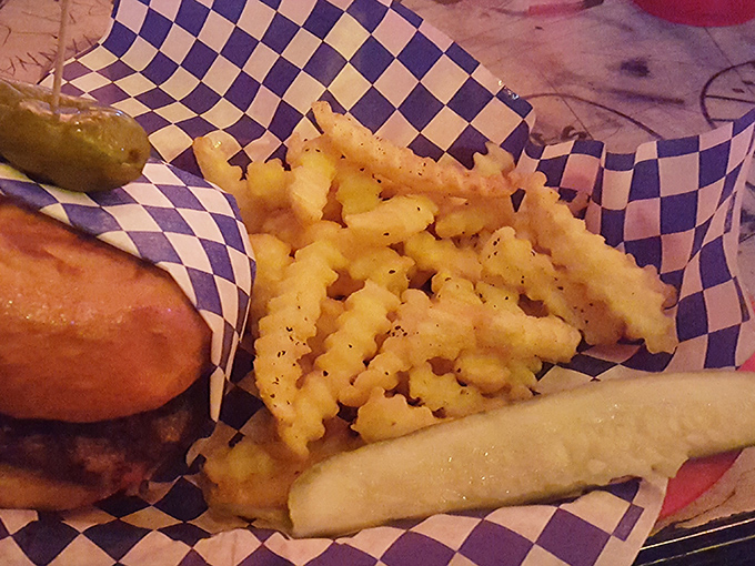 The crinkle-cut fries at Adair's don't need truffle oil or fancy aioli&mdash;they're the supporting actors that know exactly how to complement the star.