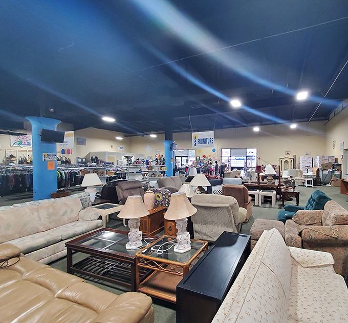 Living room vignettes that let you envision how that sofa might look in your space&mdash;without the pushy salesperson or payment plan.