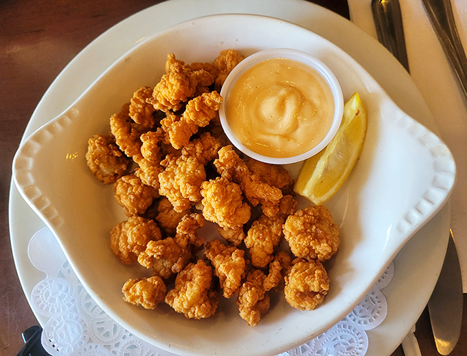Golden-fried morsels that prove sometimes the best things come in small, crispy packages&mdash;with a dipping sauce that deserves its own fan club. 