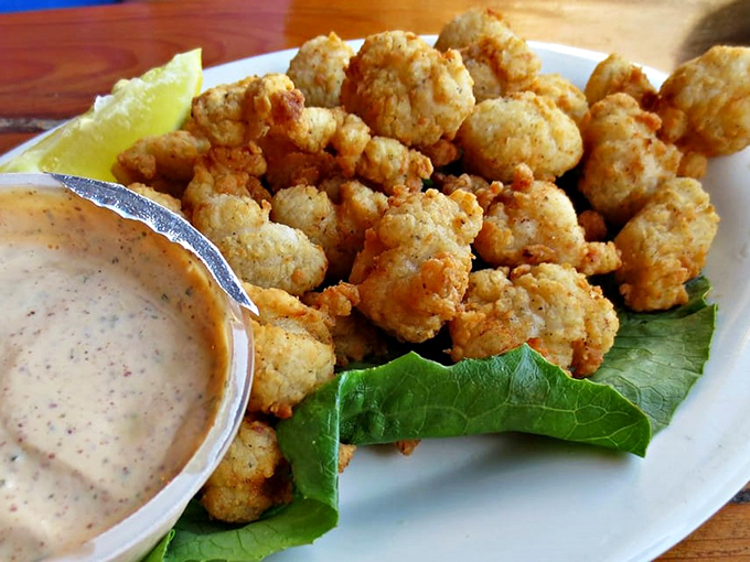 Crispy bites served with a creamy dipping sauce &ndash; the perfect starter while you contemplate just how many rounds of all-you-can-eat shrimp you can handle.