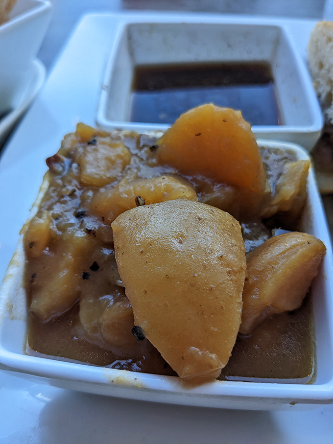 Not your grandmother's potato salad (unless your grandmother was a culinary genius who understood the perfect balance of savory and tangy).