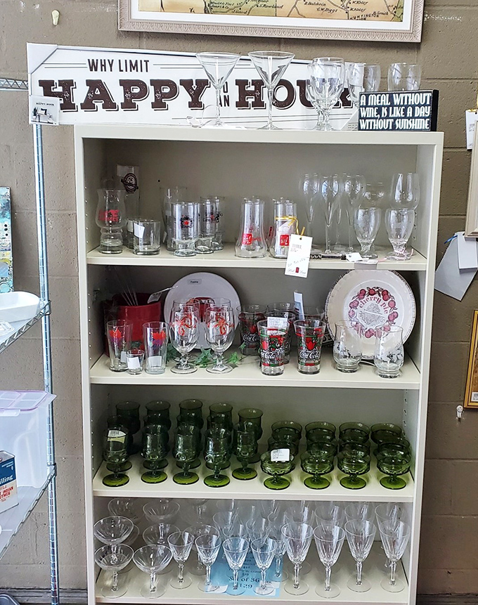 "Why limit happy hour?" indeed. These vintage glasses are ready to elevate your next gathering from "Tuesday night drinks" to "remember that amazing party?"