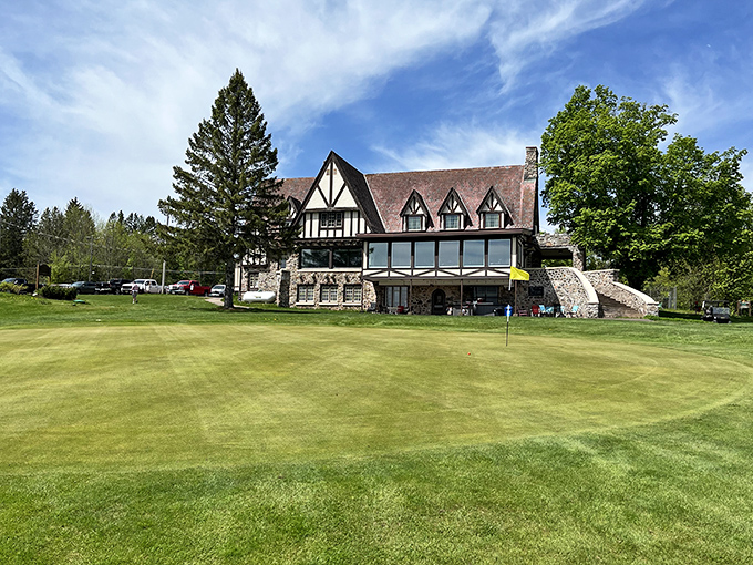 Gogebic Country Club's Tudor-style clubhouse looks like it was plucked from the English countryside and dropped into the Upper Peninsula's lush greenery.